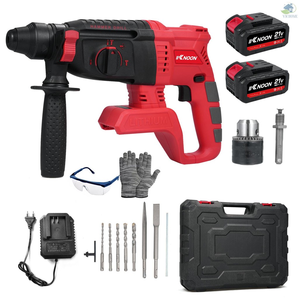 KKnoon Modes Variable Li-ion Battery Hammer Drill Battery And Rotary ...