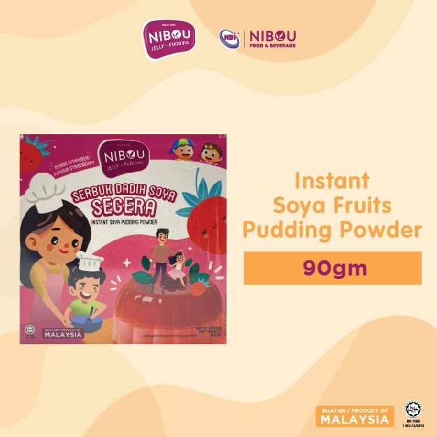 Nibou (NBI) DADIH Instant Soya Fruits Pudding Powder (90gm) | Shopee ...