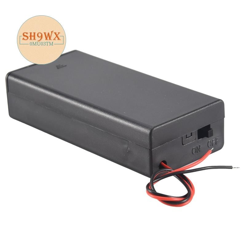 3.7V 2x 18650 Battery Holder Connector Storage Case Box ON/OFF Switch ...