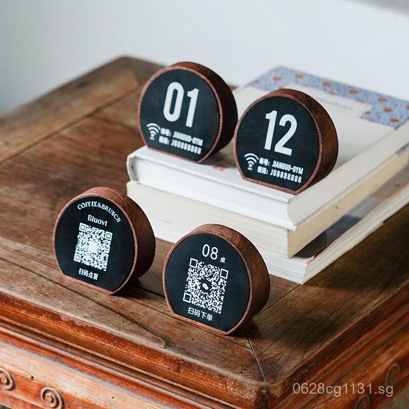 Table Sign Table Number Sign Dining Table Sign Order Sign Wedding QR ...