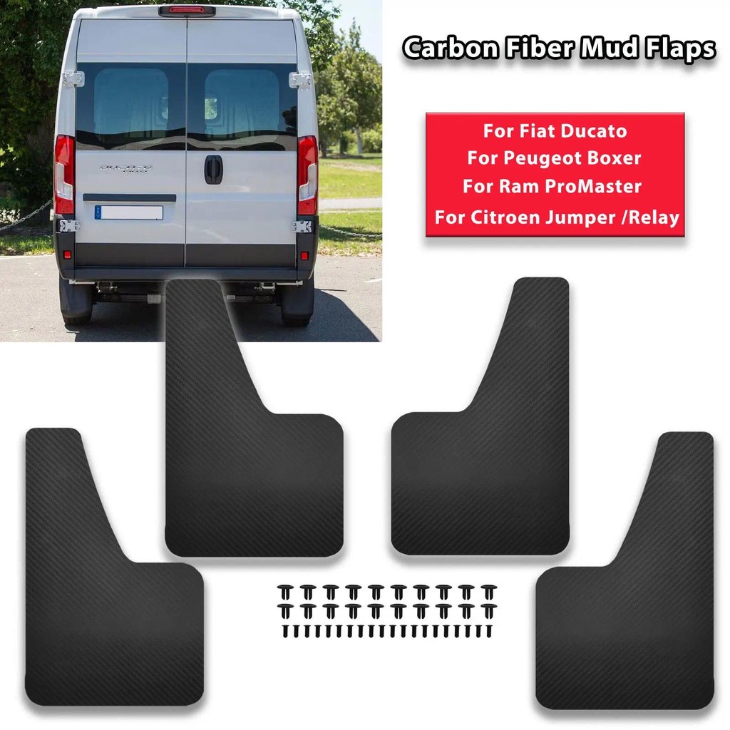 Mudflaps For Fiat Ducato Peugeot Boxer Ram ProMaster Citroen Jumper ...