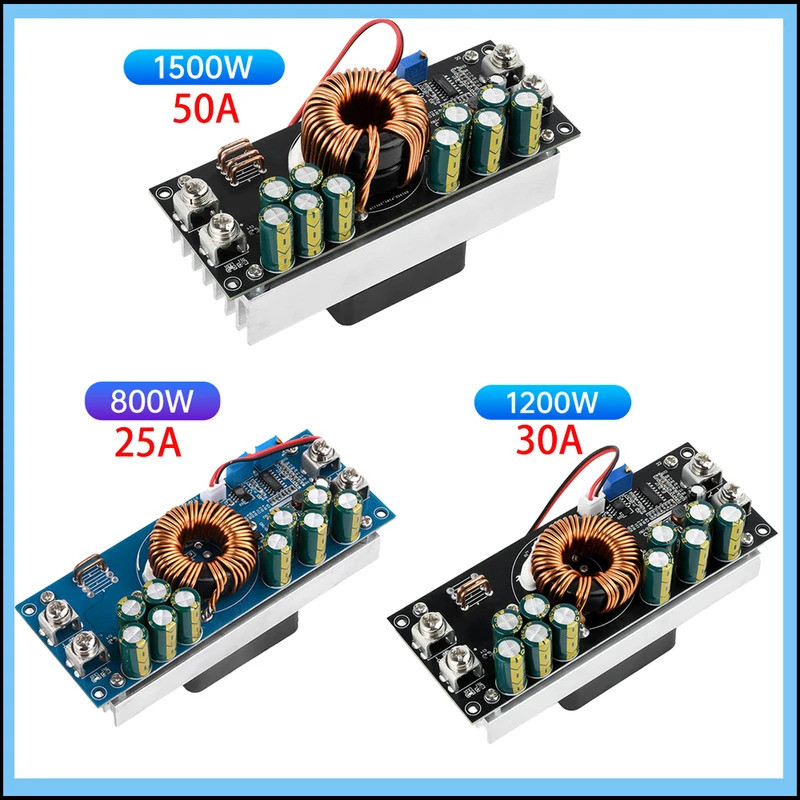 800W 25A/1200W 30A/1500W 50A DC-DC Step Down / Step Up Buck Converter ...
