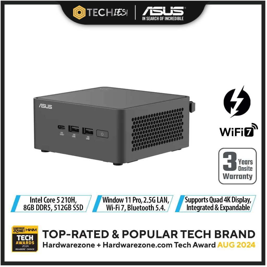 Asus NUC 15 PRO Tall C5-210H INTEL Graphics DDR5 8G 512GB WIN 11 PRO ...