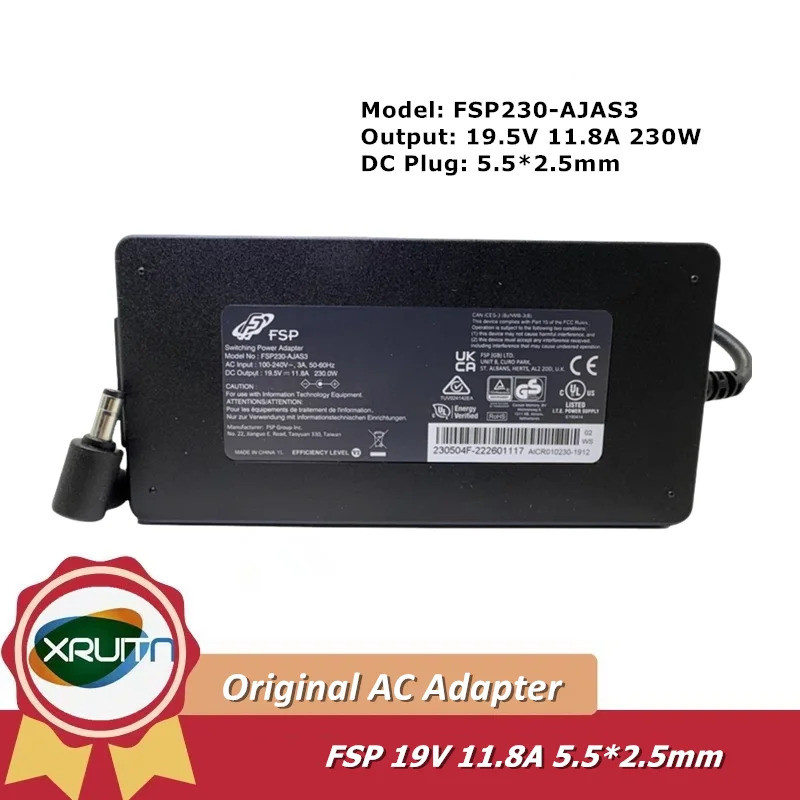 Genuine FSP 230W Laptop Charger FSP230-AJAS3 19.5V 11.8A Power Supply ...