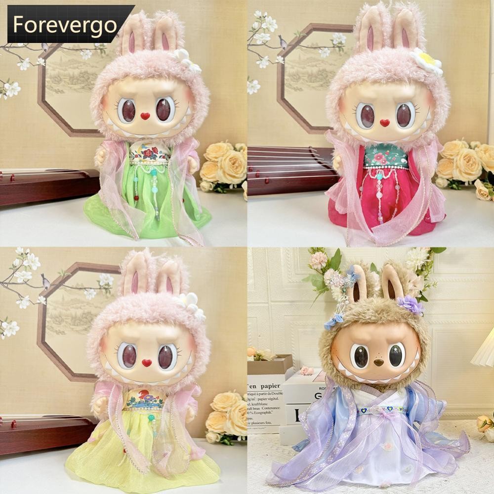 FOREVERGO For 38cm Labubu Doll Clothes Fashion Hanfu Clothes Doll ...