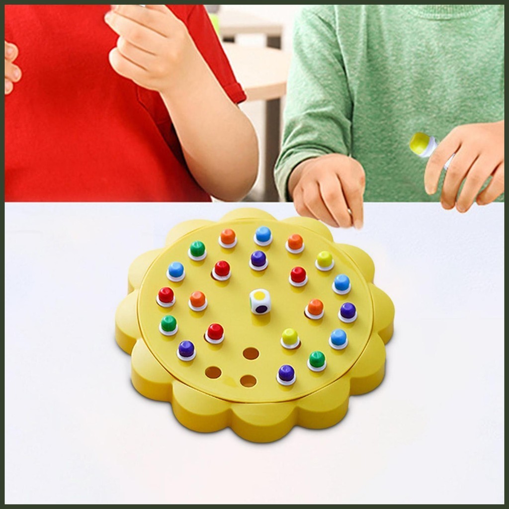 Color Memory Chess Game Board Educational Board & Match Stick Set ...