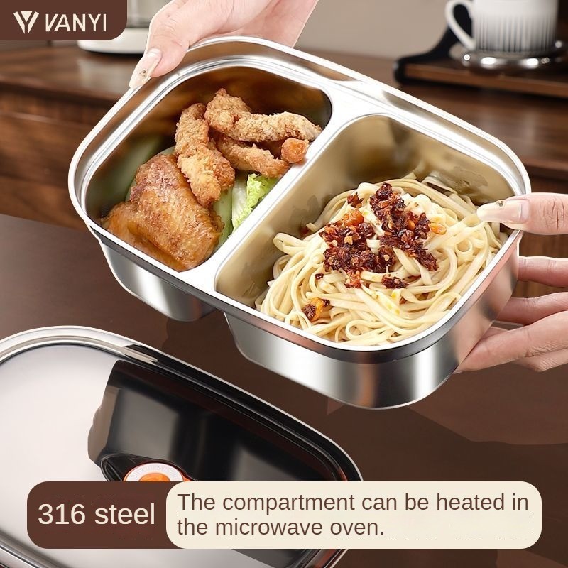 Food Grade Stainless Steel Lunch Box Portable Bento Box Fresh Cookware ...