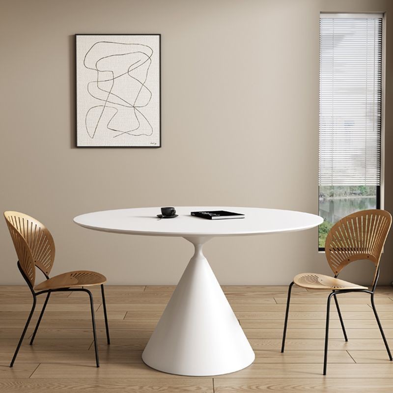 Dining table, round table, hourglass, round shape, adjustable sliding ...