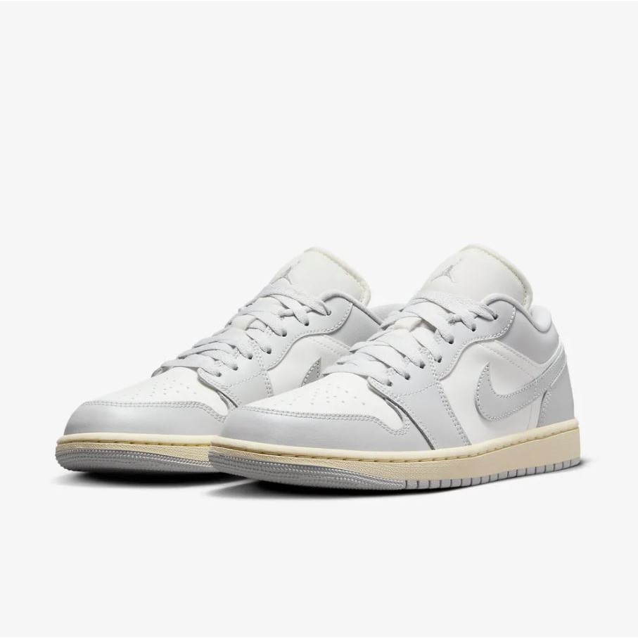 Nike Air Jordan 1 Low Sail Coconut Milk Netural Grey DC0774-103 Men's ...
