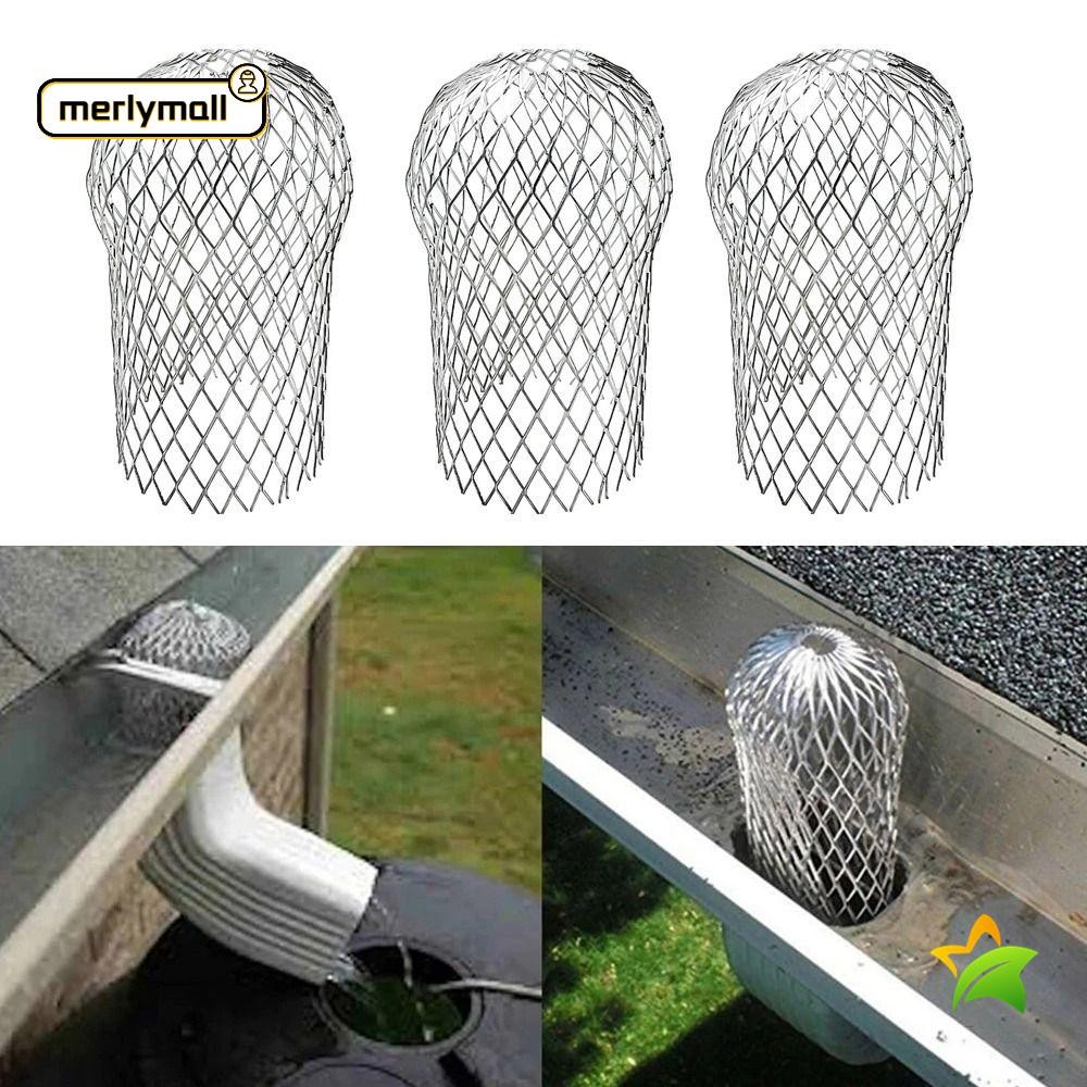 MERLYMALL Roof Floor Drain Outdoor Leaf Debris Trap Downpipe Strainer ...