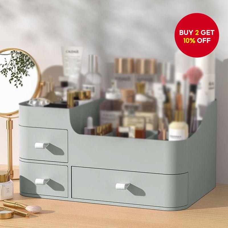 Drawer-Type Cosmetics And Skin Care Storage Box Large Desktop Dressing ...