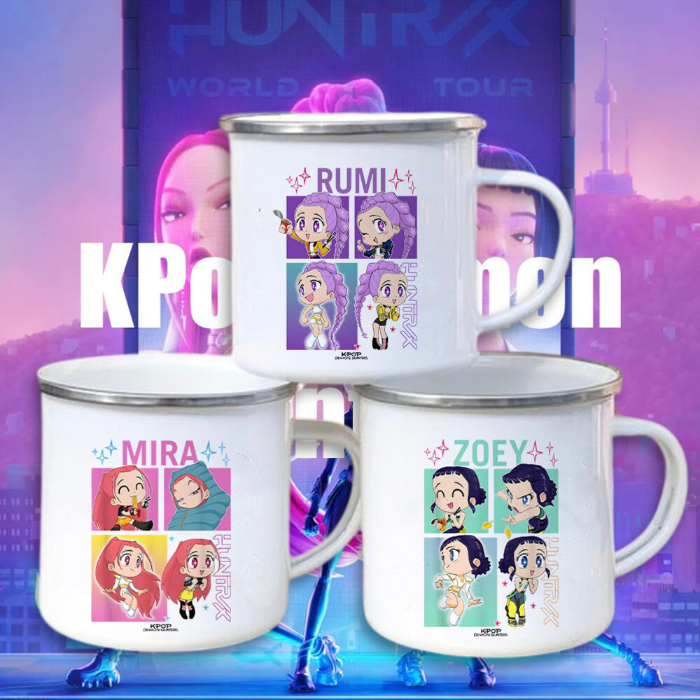Kpop Demon Hunters Print Mug , Huntrix Coffee Mugs, Kpop Idol Group ...