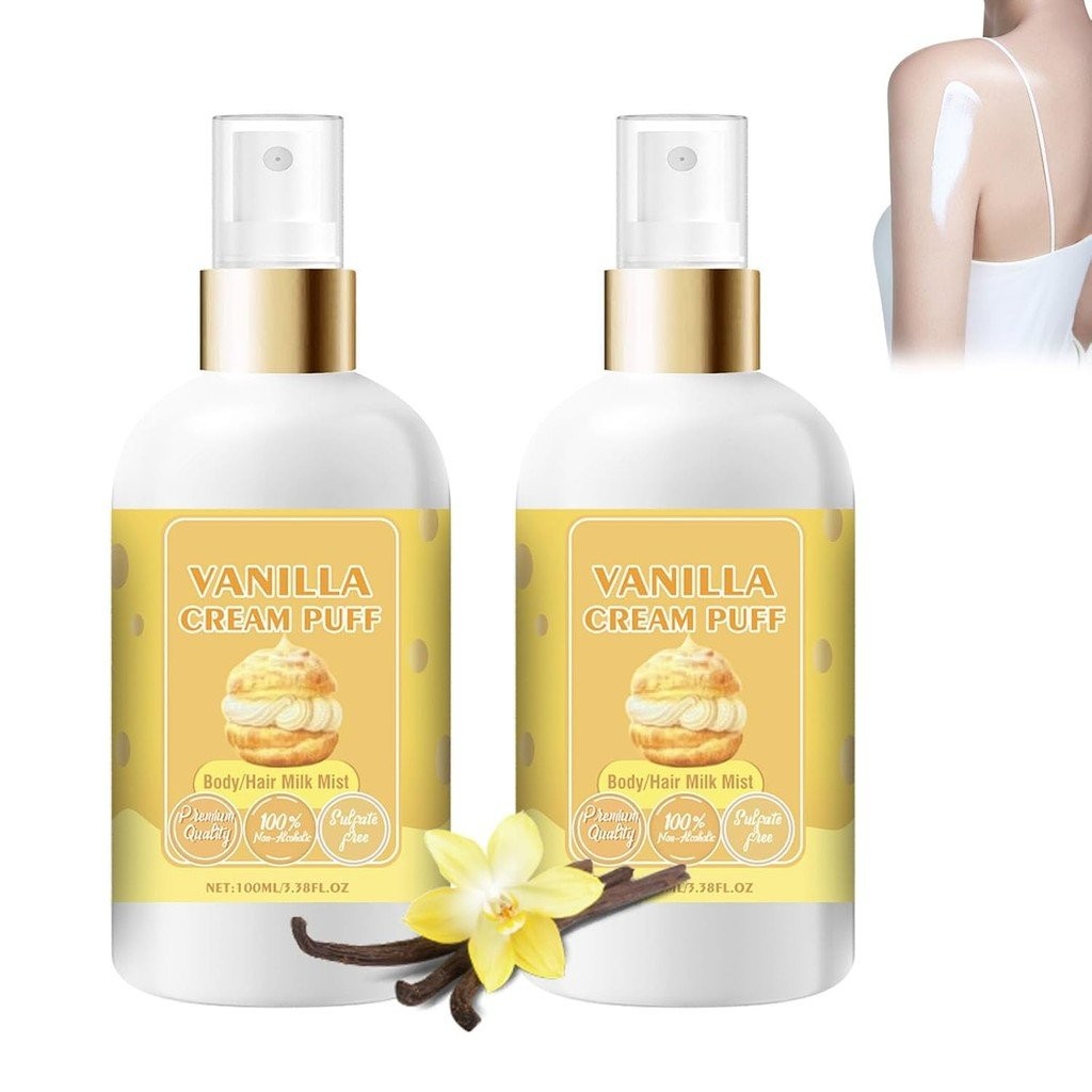 2025 New Vanilla and Cream Duo Body Mist, Sweet Body Milk Mist ...