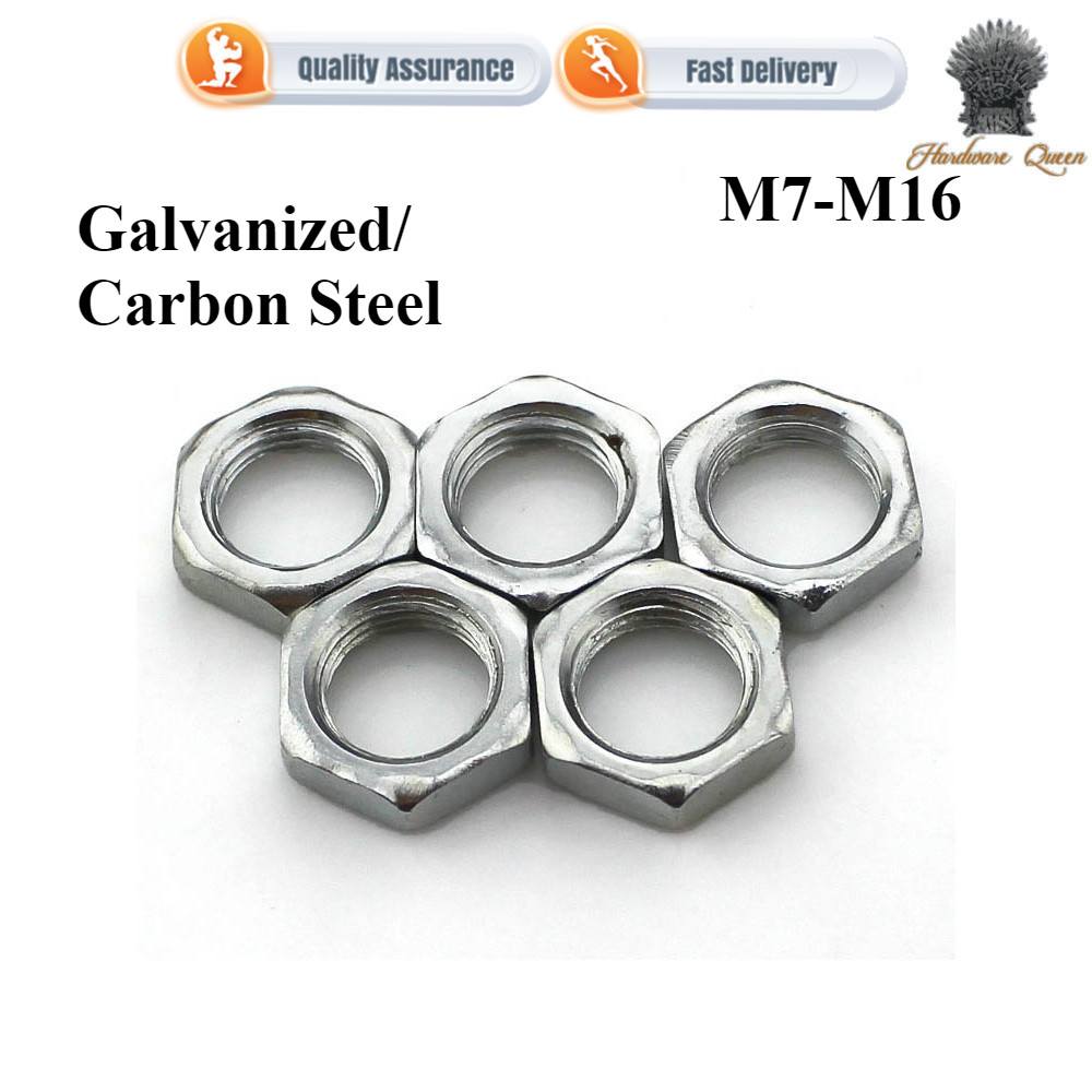 [QP1] Hex Nut Fine Thread Hex Thin Nut M7M8M9M10M Lighting Special Nut ...