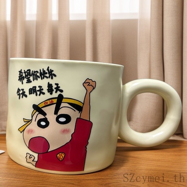 【Fast shipping】 shin chan cup/ceramic cup 蜡笔小新杯子 陶瓷杯 Milk and coffee ...