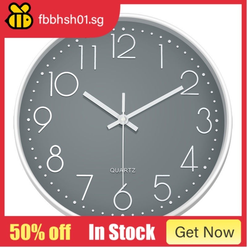 20cm 25cm 30cm 35cm / Quartz Silent Wall Clock for Living Room Home ...