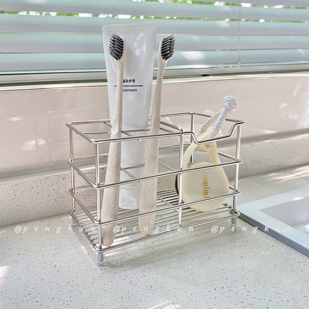 Toothbrush Rack Household Stainless Steel Toilet Toothbrushing ...