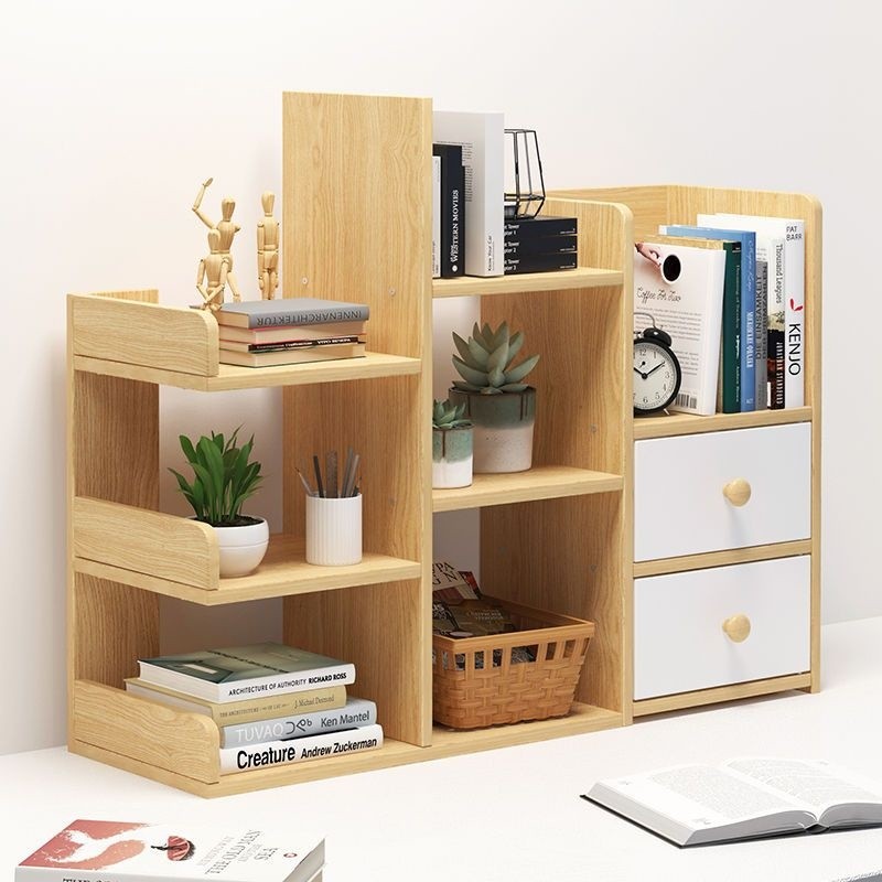 Bookshelf Desktop Simple Desk Shelf Dormitory Fantastic Cosmetics ...