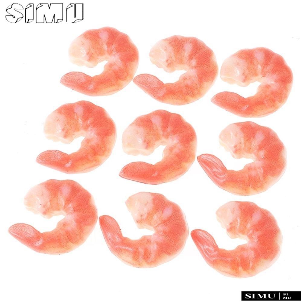 SIMULR Lifelike Shrimp, Plastic Red Artificial Shrimp Figures, Kitchen ...
