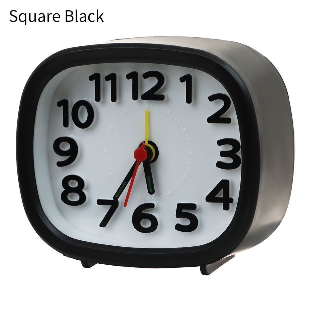 SHIP FROM SG Square Alarm Clock Portable Aesthetic Home Table Bedside Desktop Kitchen Small ...