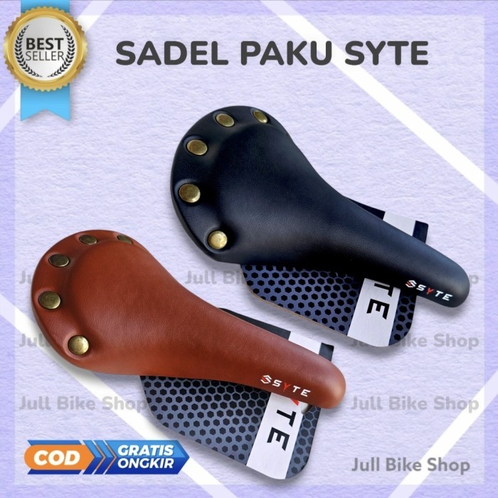 Syte saddle Nail Bike mtb Folding fixie Old School vintage Brown Padded ...