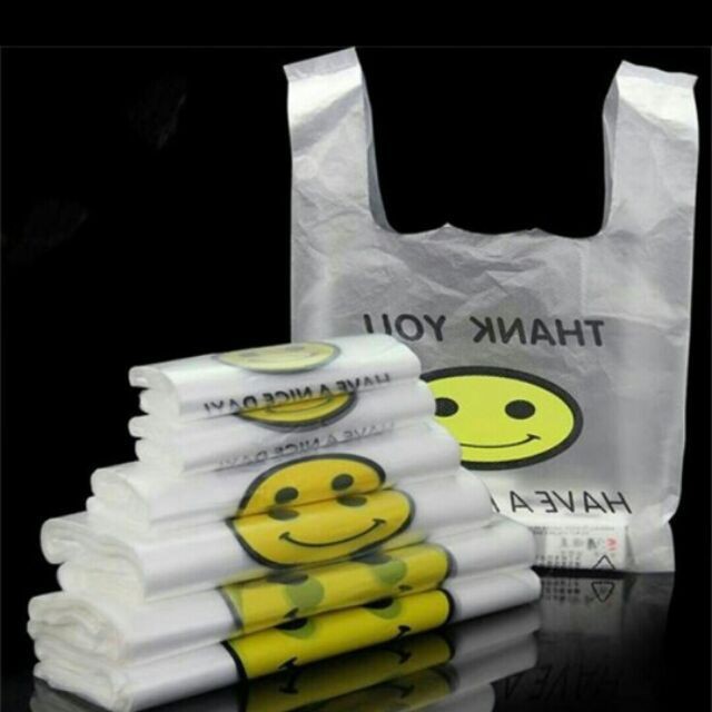 [MEOW] Plastic Smiley Thank You Beg / Plastik Packaging Bag Sengih ...