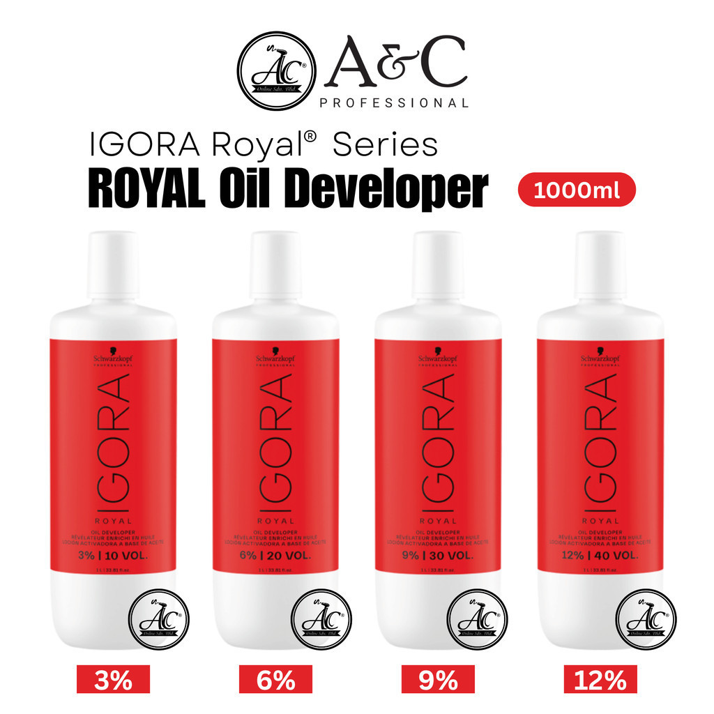 Schwarzkopf Igora Royal Oil Developer 1000ml Igora Developer Peroxide 3 ...