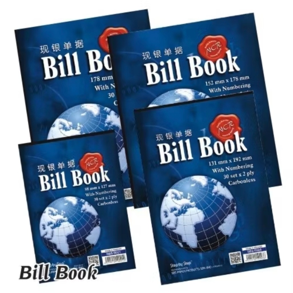SBS Buku Bil Berkarbon SBS Bill Book 2ply NCR With Numbering Buku Resit ...