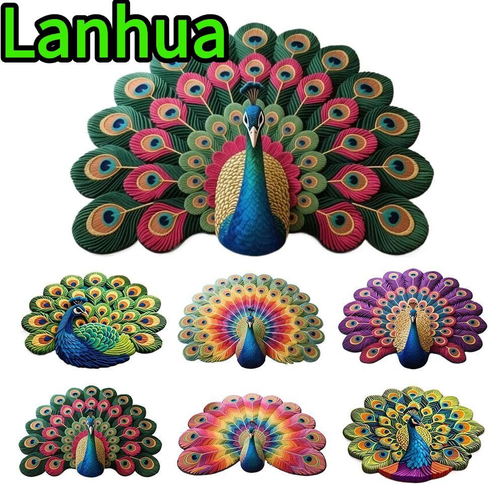 LANHUA Peacock Carpet, Special-shaped Non-slip Peacock Mat, Portable ...