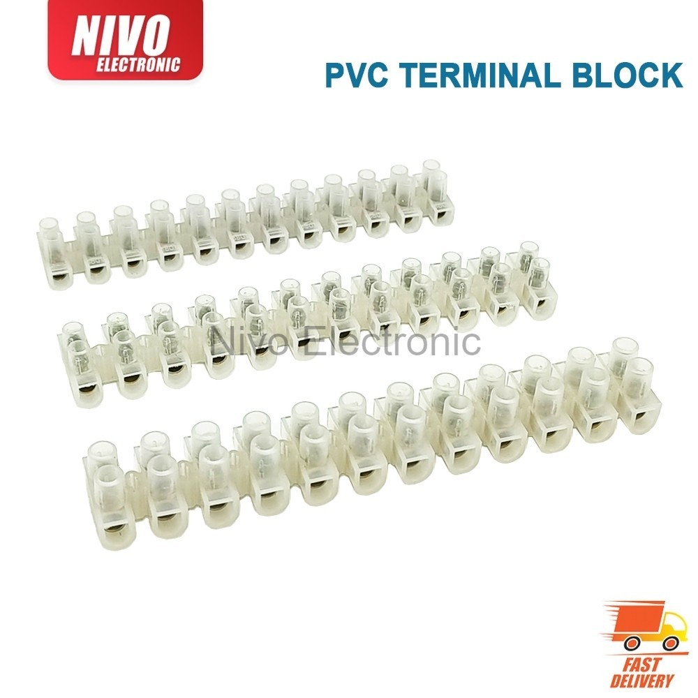 12-Way Connector join 5A/10A/15A/20A PVC Cable Connector Terminal Block ...
