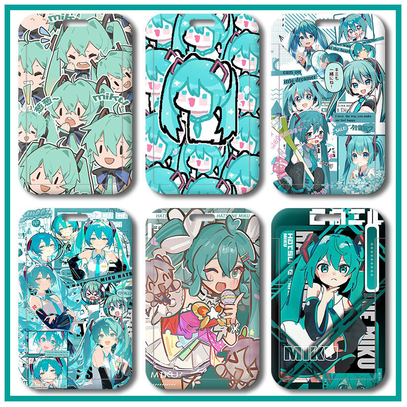 Hatsune Miku Custom Student School ID Card Work Permit ID Protective ...