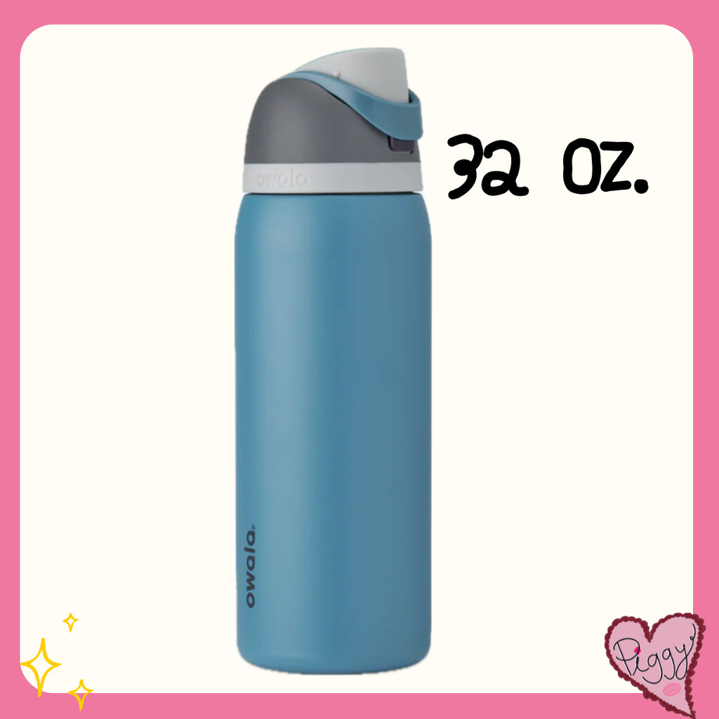 Owala Blue Oasis 32 oz FreeSip Ovala Thermos Bottle Cold Water | Shopee ...