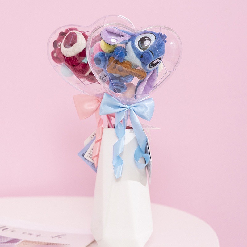 Lotso Bear Stitch Flower Bouquet and Balloons / Doll Flower Bouquet ...