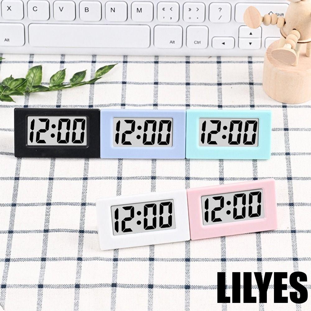 LILYES LED Digital Clock, Cute Time Display Mini Triangle Clock ...