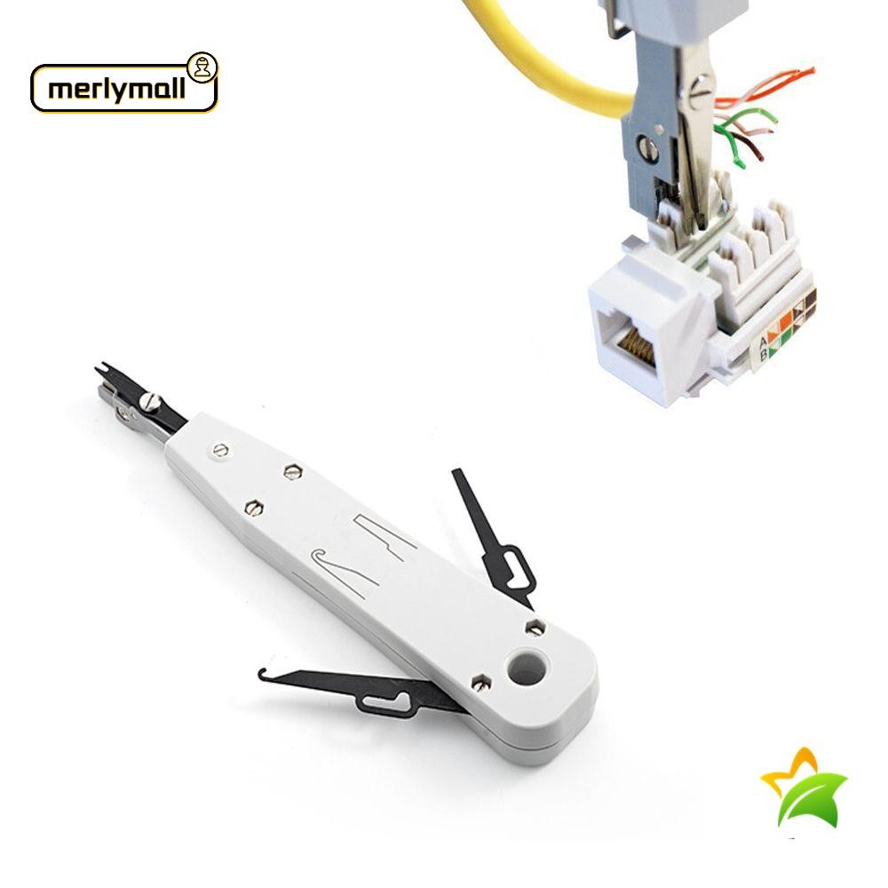 MERLYMALL Punch Down Wiring Adjustable Crimping Tool RJ45 Networking ...