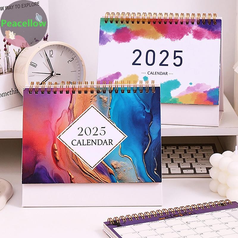 Peacellow Table Calendar 2025 Aesthetic Desk Planner Table Office ...