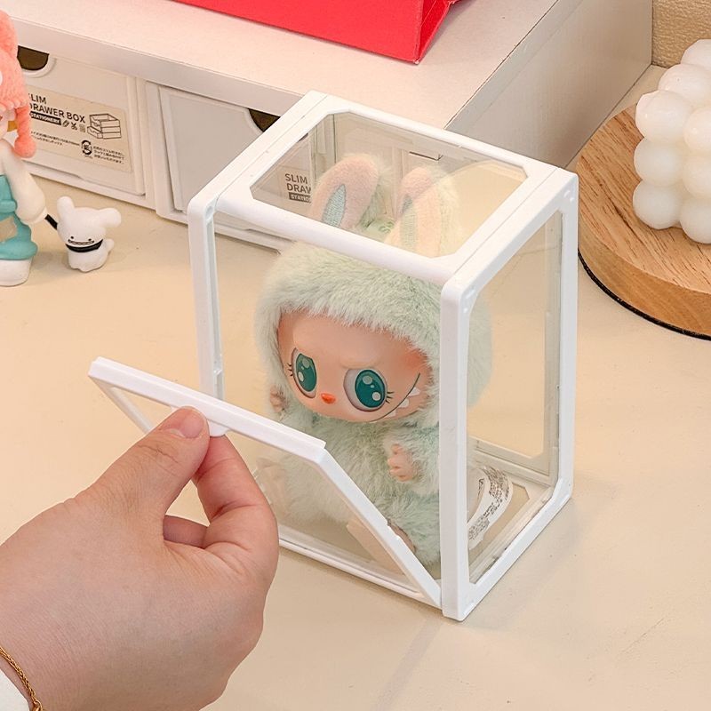 Labubu Glass Display Box Transparent Labubu Labubu Macaron Vinyl Doll ...
