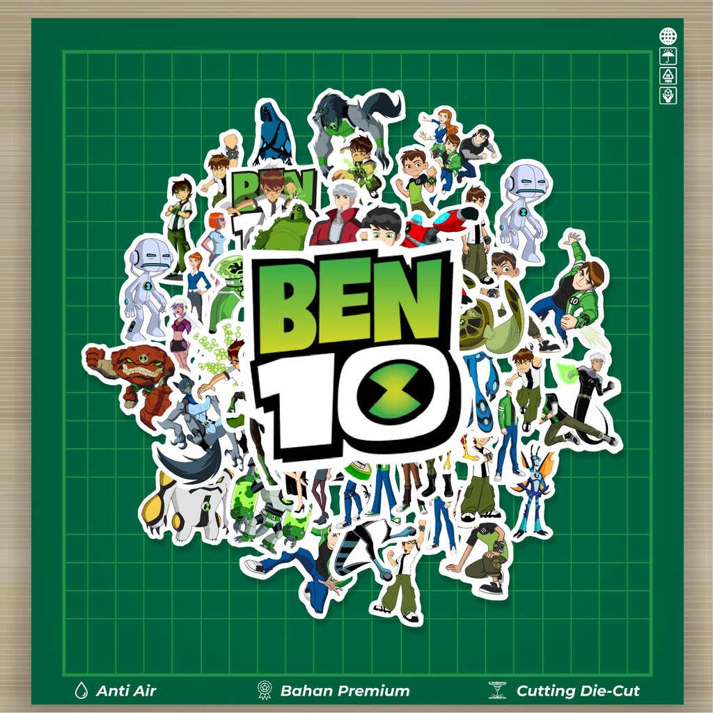 HOT 50 PCS STICKERS Cartoon Stickers Ben-10 Sticker Fashion Cars Decal ...