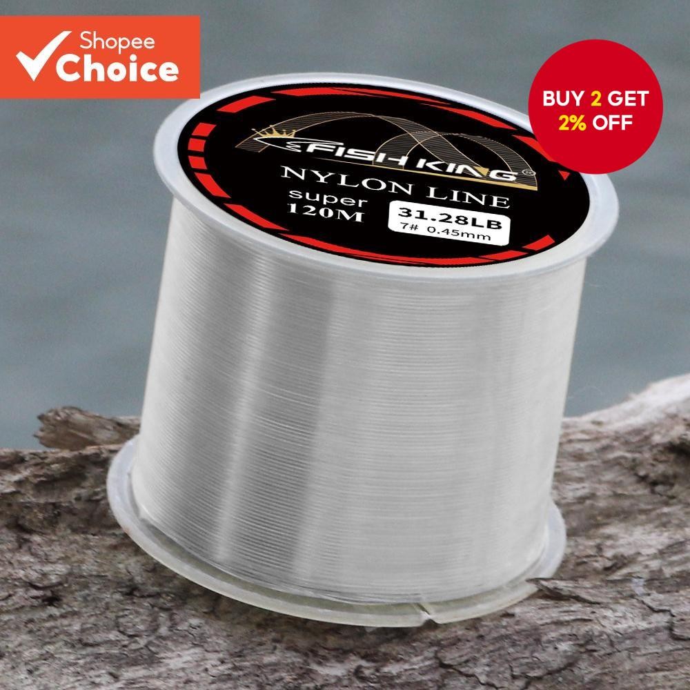 FTK 1pc Transparent Color 120m Nylon Fishing Line Rope 2.45Kg-15.6Kg ...