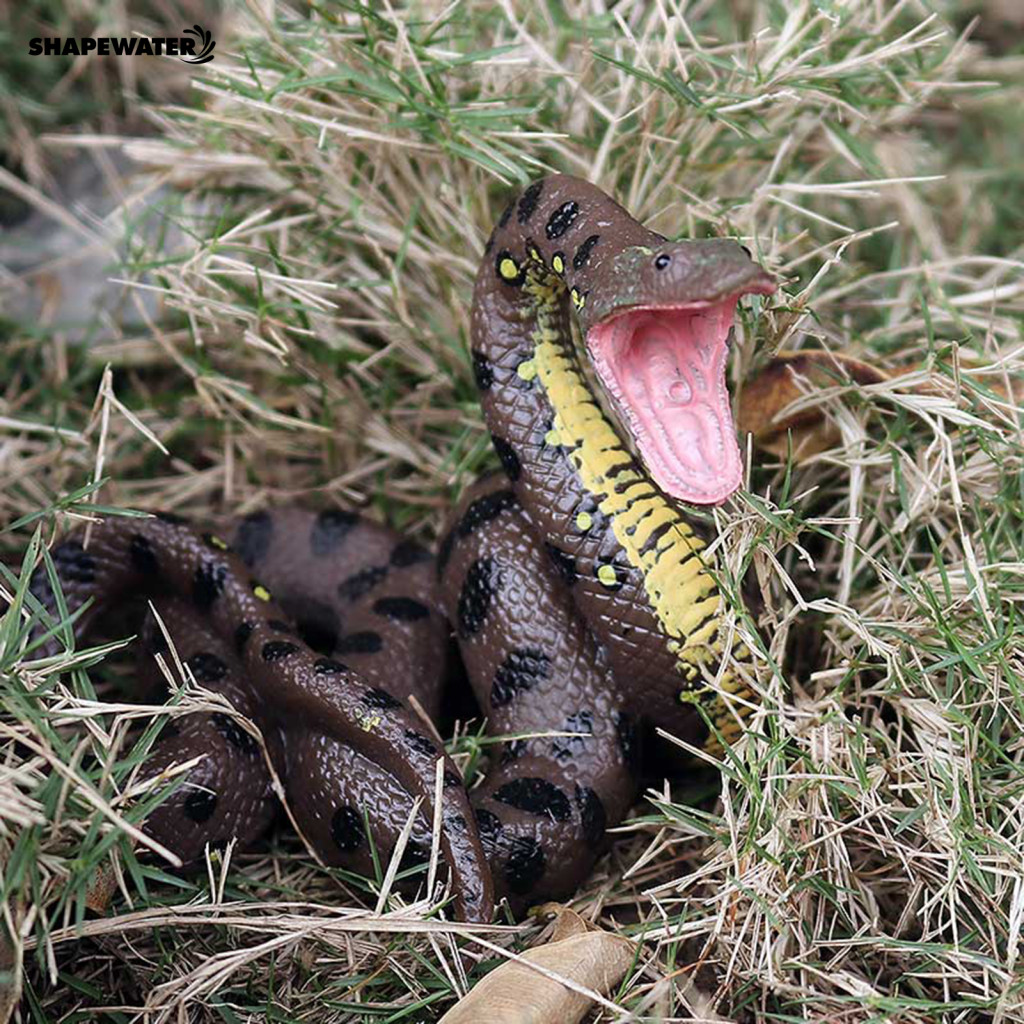 Shapxp Python Model Realistic Miniature Figurine PVC Solid Model Spoof ...