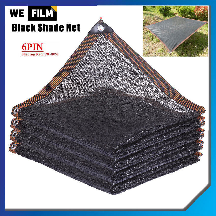 Black Sunshade Net Anti-UV Sun Shade Net 90% Outdoor Awnings Sun ...