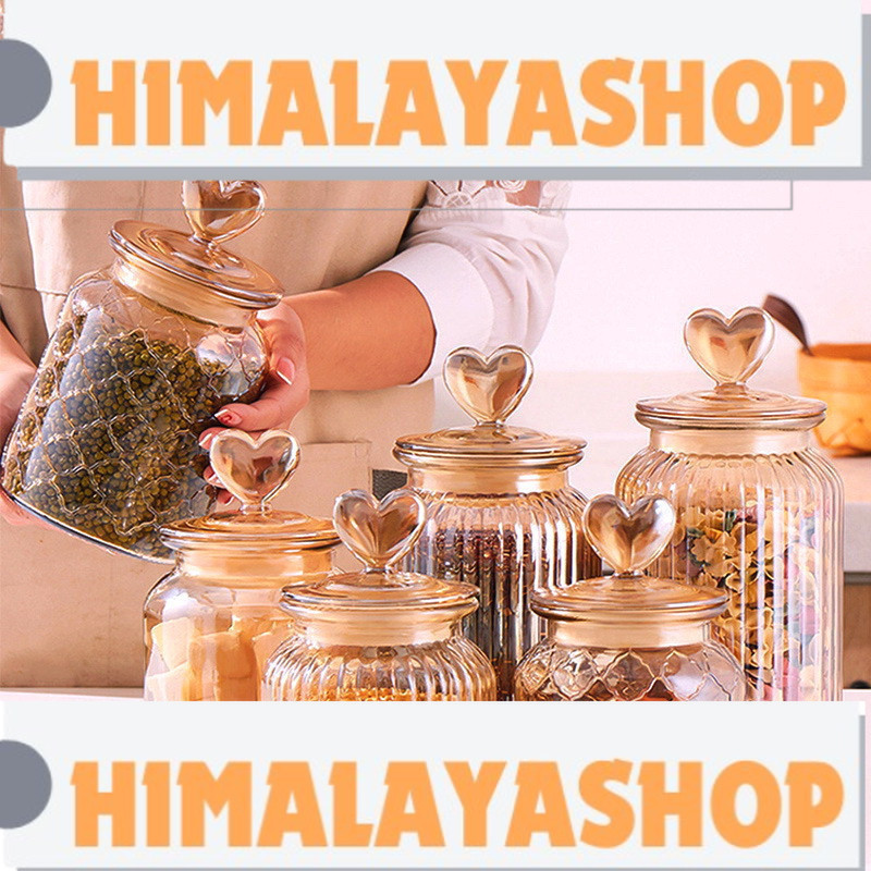EId balang tight lid raya Airtight Glass Jar Cookie Food Storage ...
