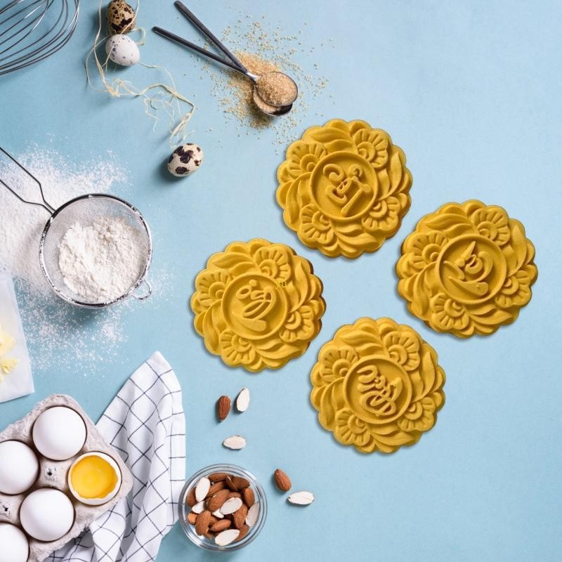 yu Mooncake Stamps Moon Cake Moulds for Mid-Autumn Festival DIY Baking ...