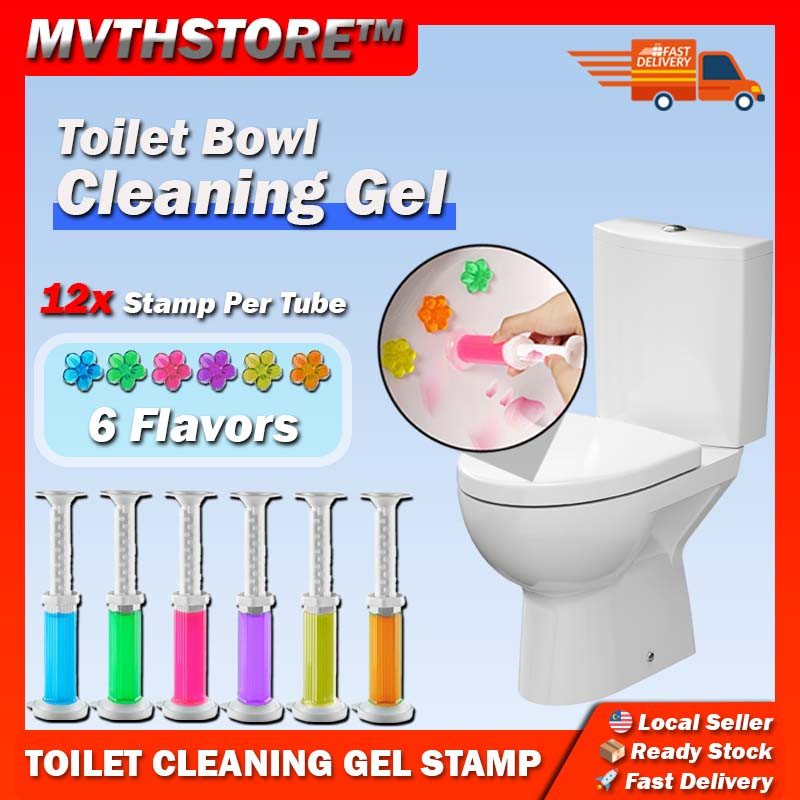 Toilet Bowl Cleaner Stamp Flush Water Refresh Toilet Bowl Gel Stamp ...