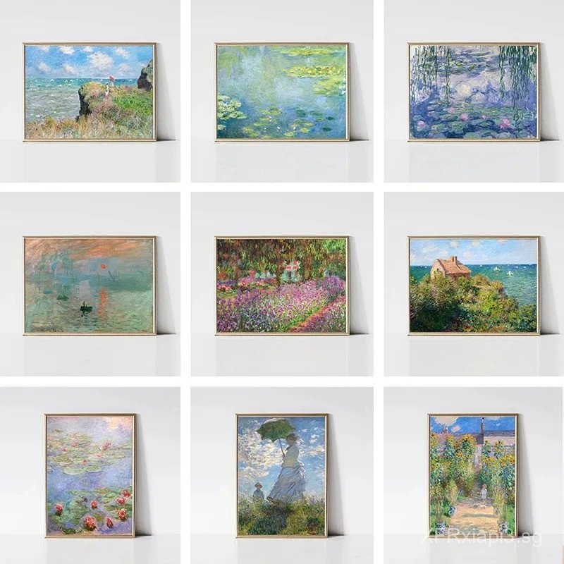 Claude Monet Artwork Poster Impressionist Landscape Canvas Painting ...