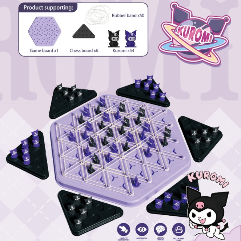 Puzzle Geometry Kuromi Triangle Chess Chain Board Games Multiplayer ...