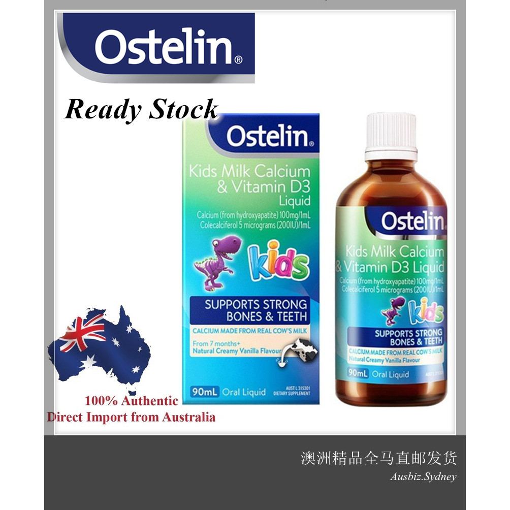 [Ready Stock EXP: 11/2025] Ostelin Kids Milk Calcium & Vitamin D3 ...