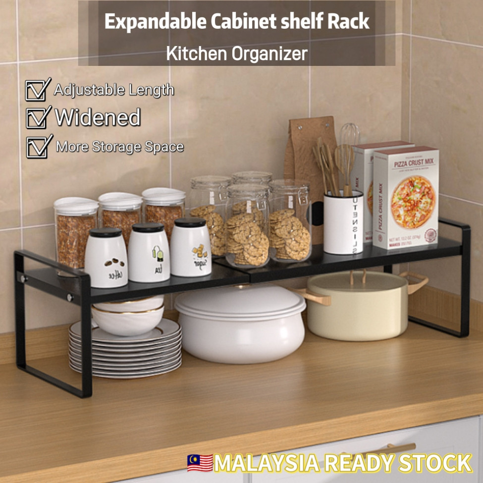 Adjustable Rack Kitchen Rak Dapur Countertop Organizer Rack Storage ...