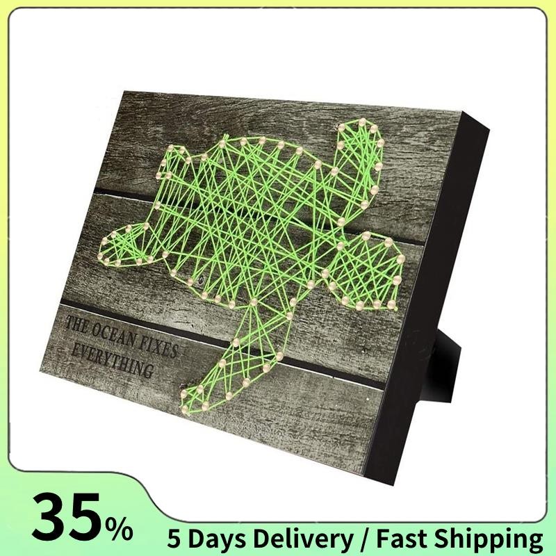 Turtle Pattern Line Art Kit 3D Drawing Winding Line Home Decoration ...
