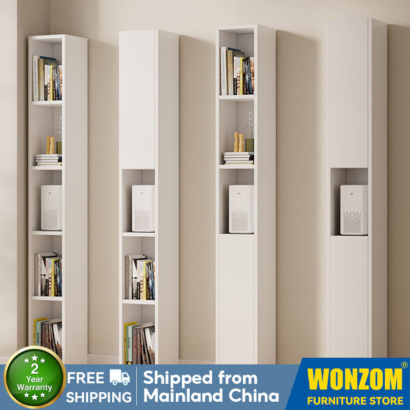 WONZOM Bookcase Bookshelves Landing Cabinet Simple Display Cabinet ...